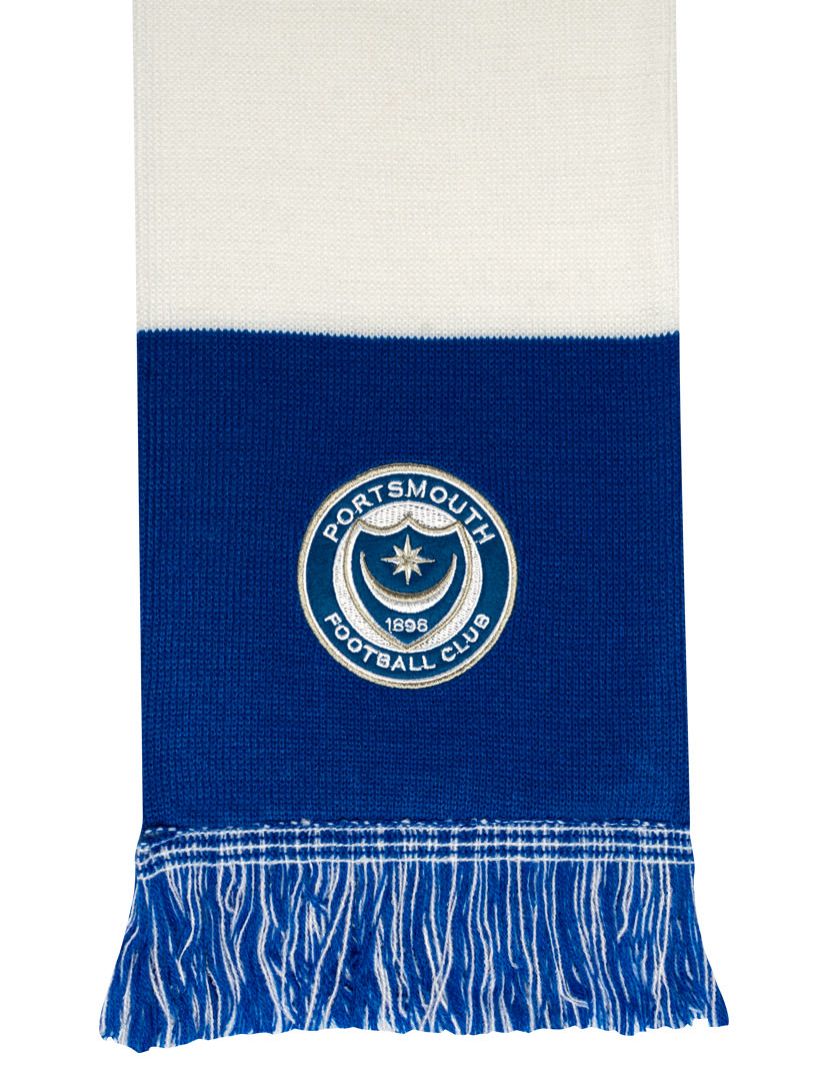 Portsmouth FC | EMBROIDERED BAR SCARF