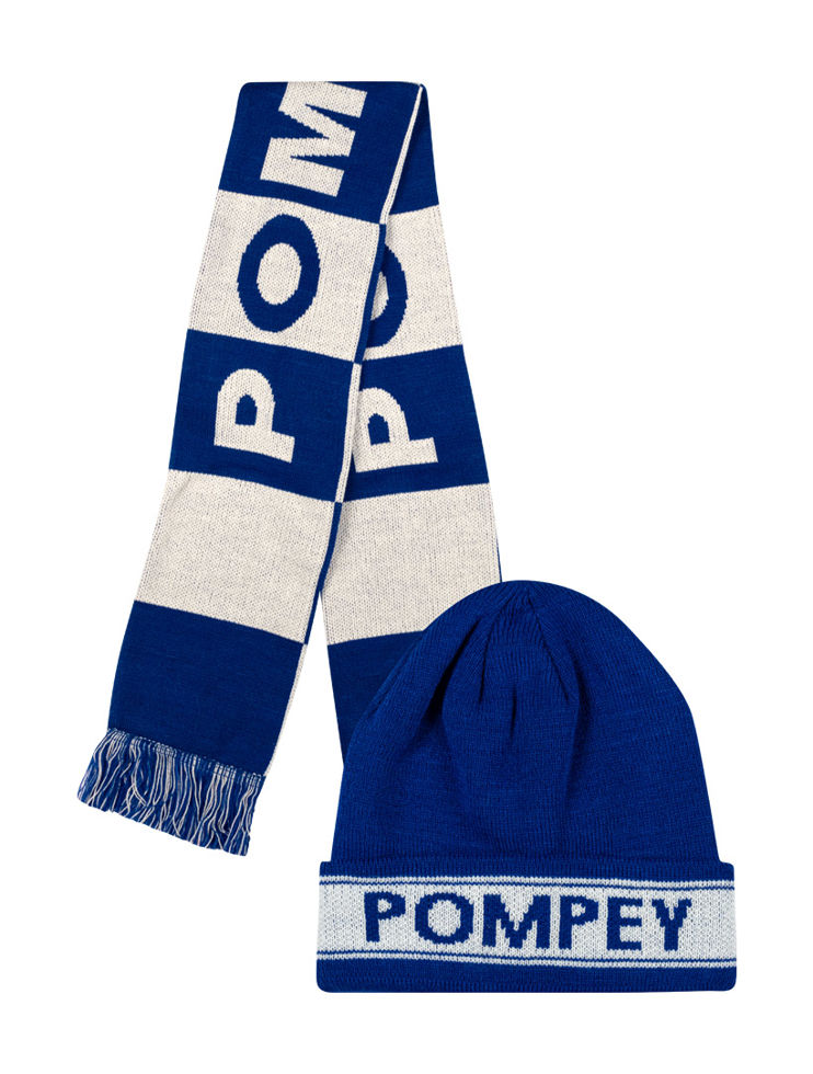 Portsmouth FC Online Store - KIDS HAT AND SCARF SET