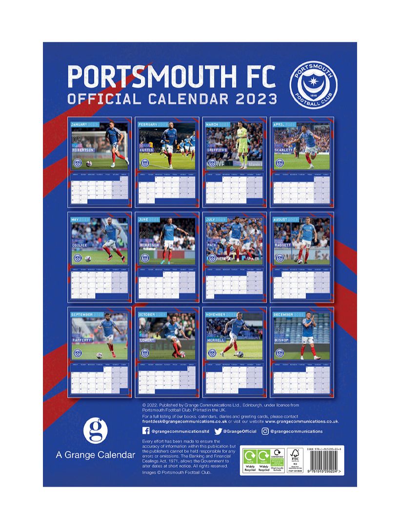 Portsmouth FC | 2023 CALENDAR